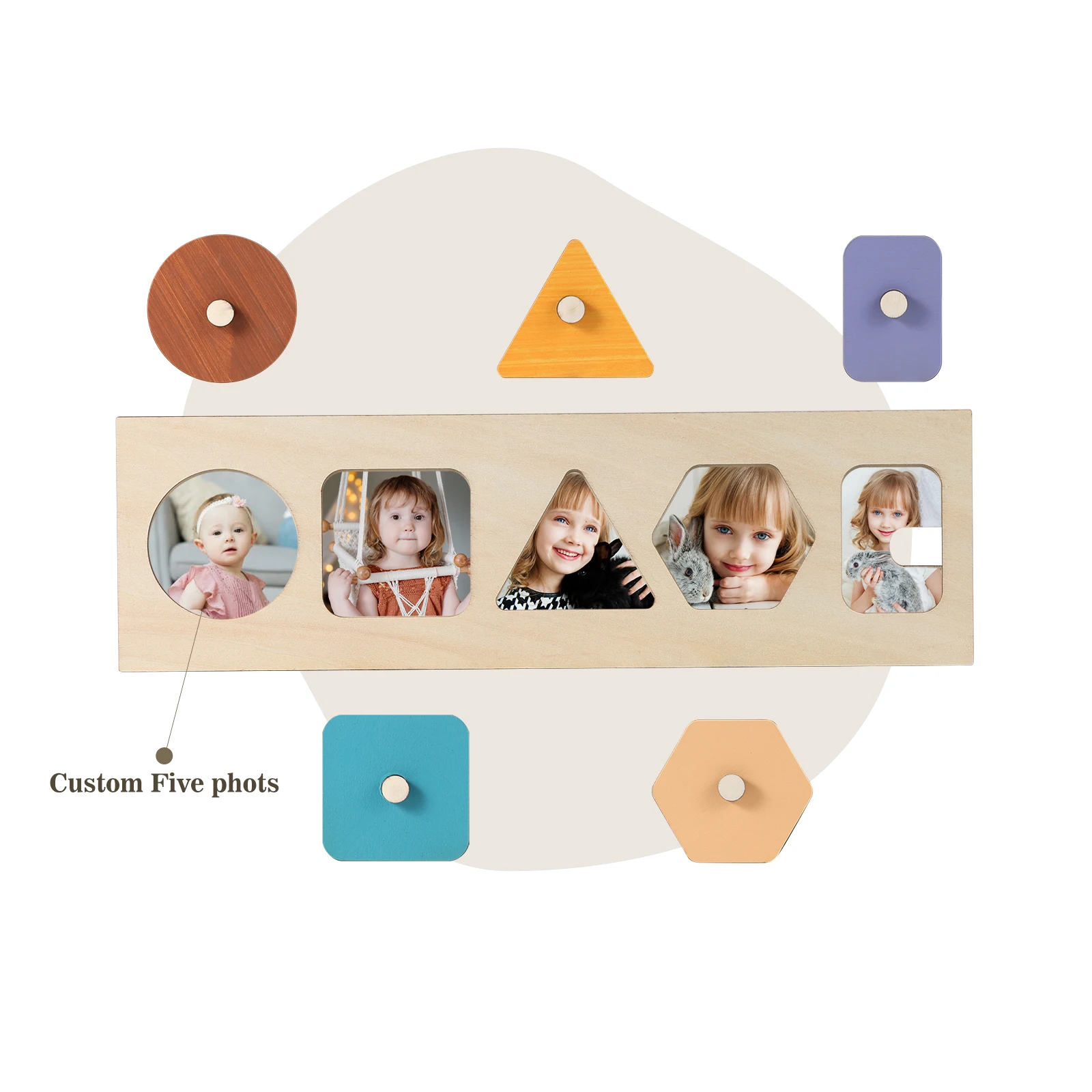Personalizable-Custom-Photos-Shapes-Puzzle-Insert-Photos-Baby-Toddler ...