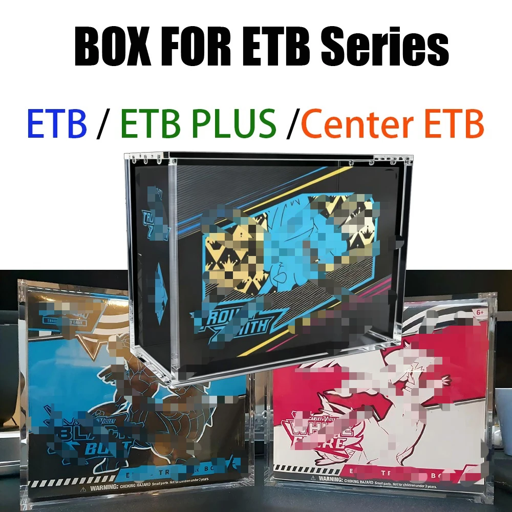 Acrylic Magnetic Display Box FOR POKE ETB Series ETB PLUS BOOSTER ...