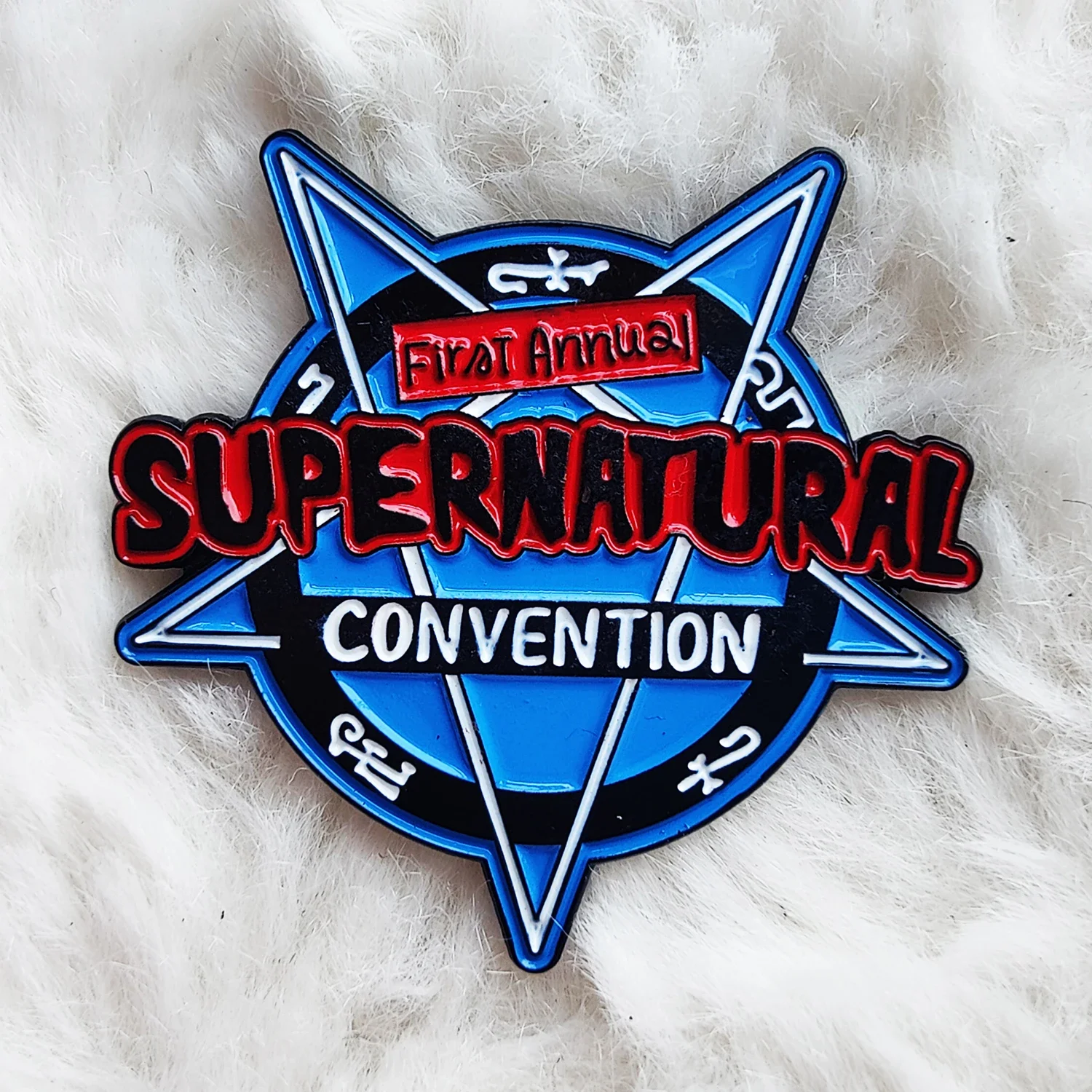 Supernatural 'First Annual Supernatural Convention' Enamel Pin Lapel ...