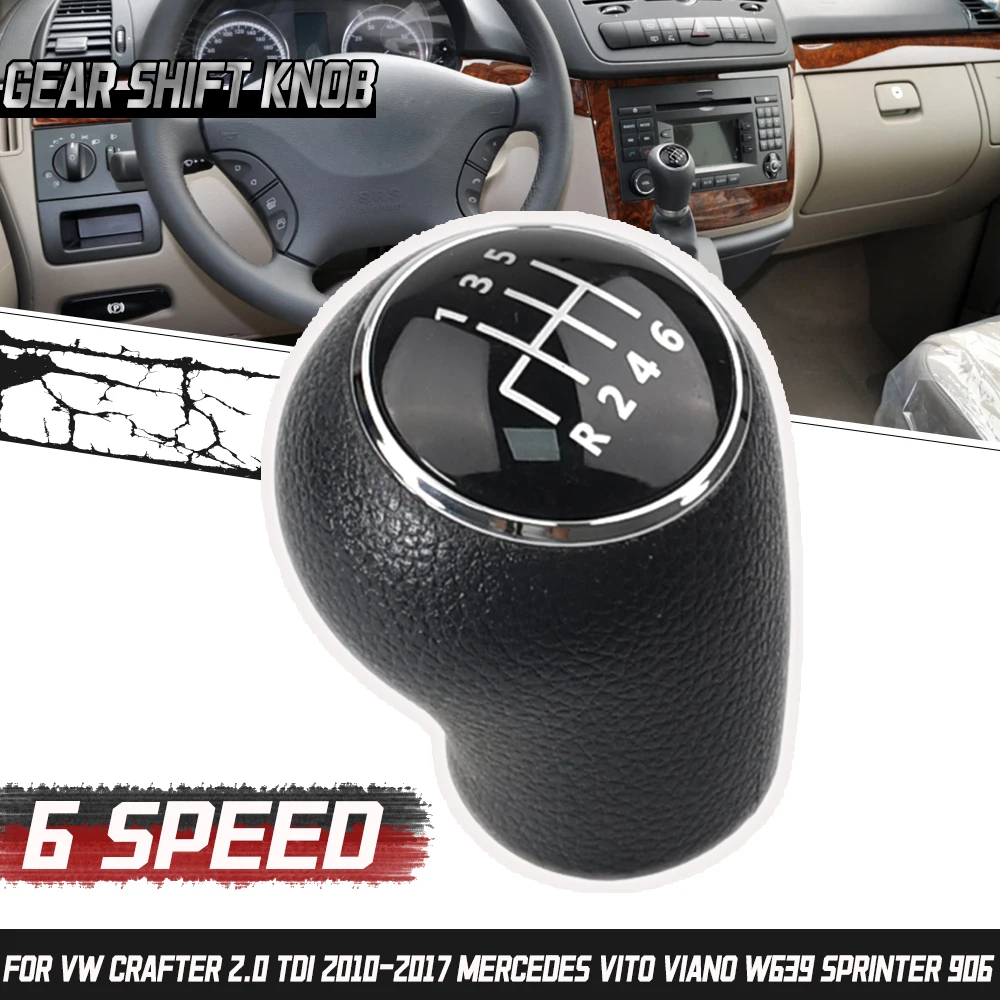 Car-Stick-Gear-Knob-Shift-HandBall-For-Mercedes-benz-Vito-Viano-W639 ...