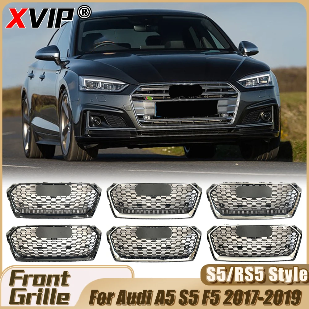 XVIP Perfect Match Honeycomb RS5 Style Front Racing Grille With Chrome ...