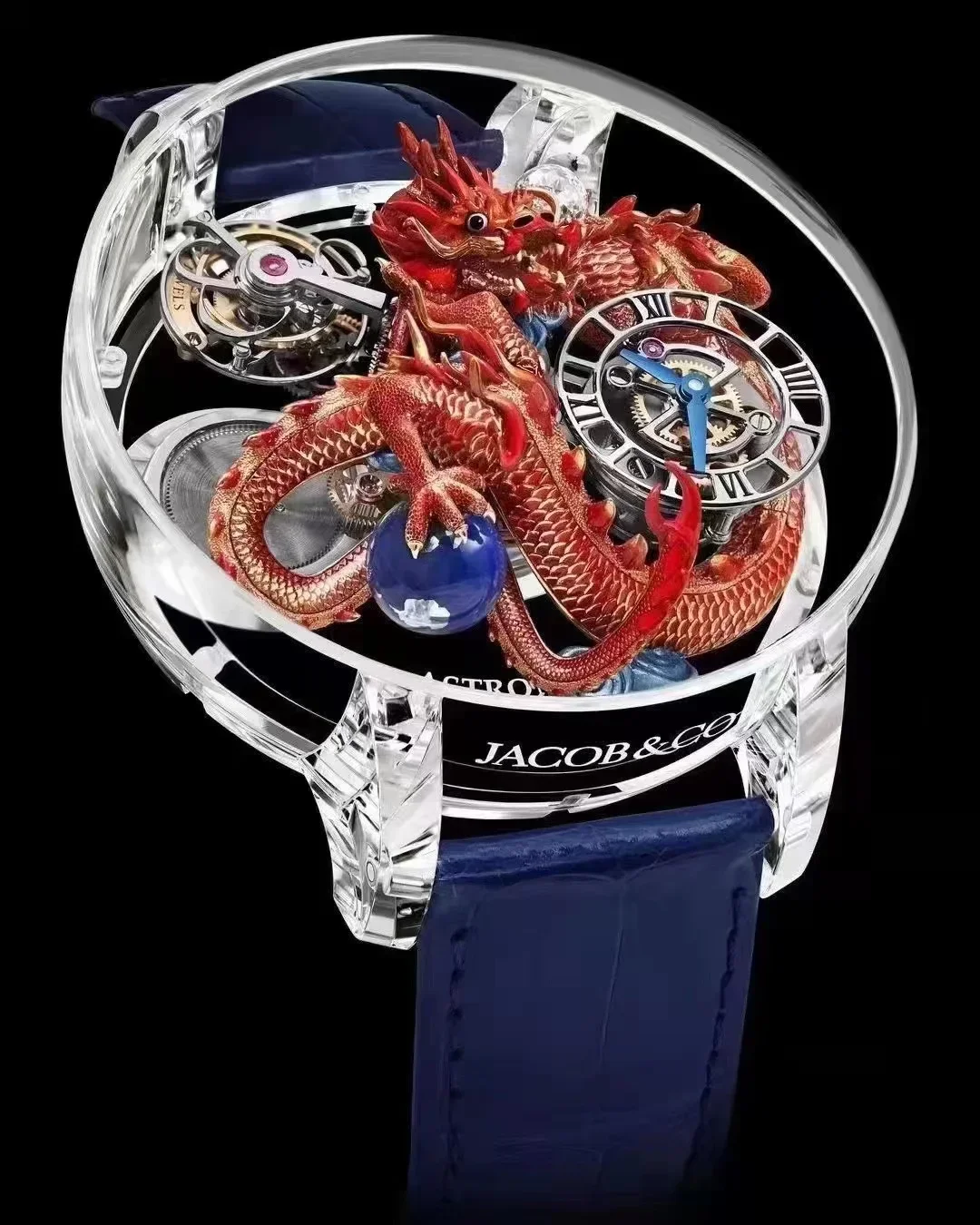 High-end-Celestial-Flywheel-Asian-Dragon-Mechanical-Wristwatch-Limited ...