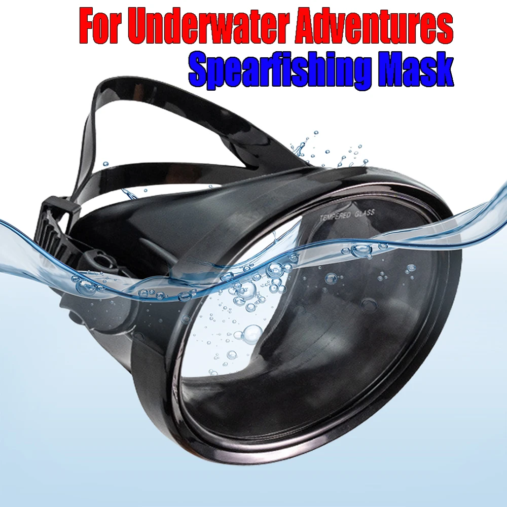 Diving Mask Oval Single Lens Scuba Mask Tempered Glass Lens Scuba ...