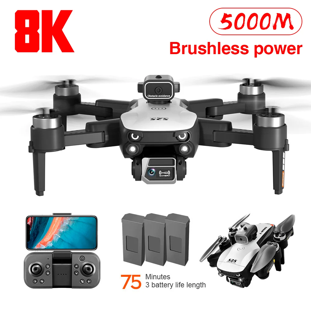 New-S2S-Mini-Drone-Professional-8K-HD-Camera-FPV-Optical-Flow-Obstacle-Avoidance-Brushless ...