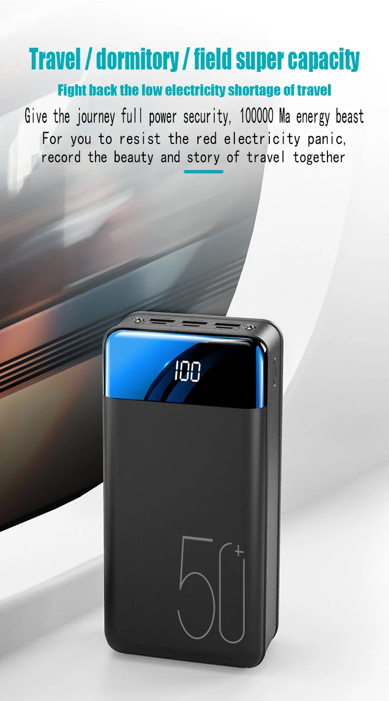 100% New Genuine Fast Charging 100000mah /98000mah Power Bank Large ...