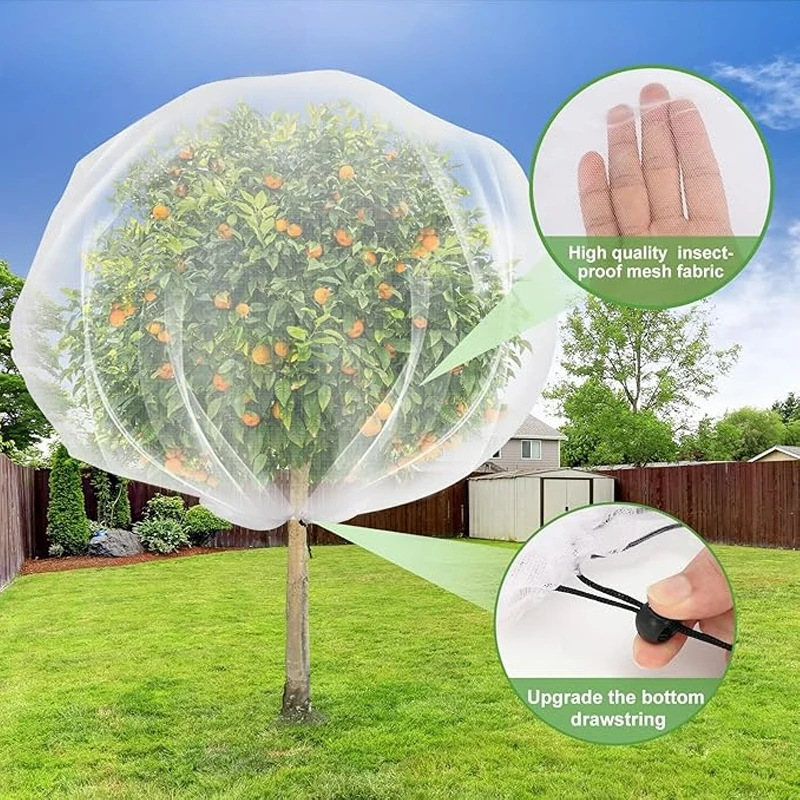 3Pcs-Plant-Insect-Cover-Insect-Bag-Drawstring-Zipper-Fly-Cover-Flower ...