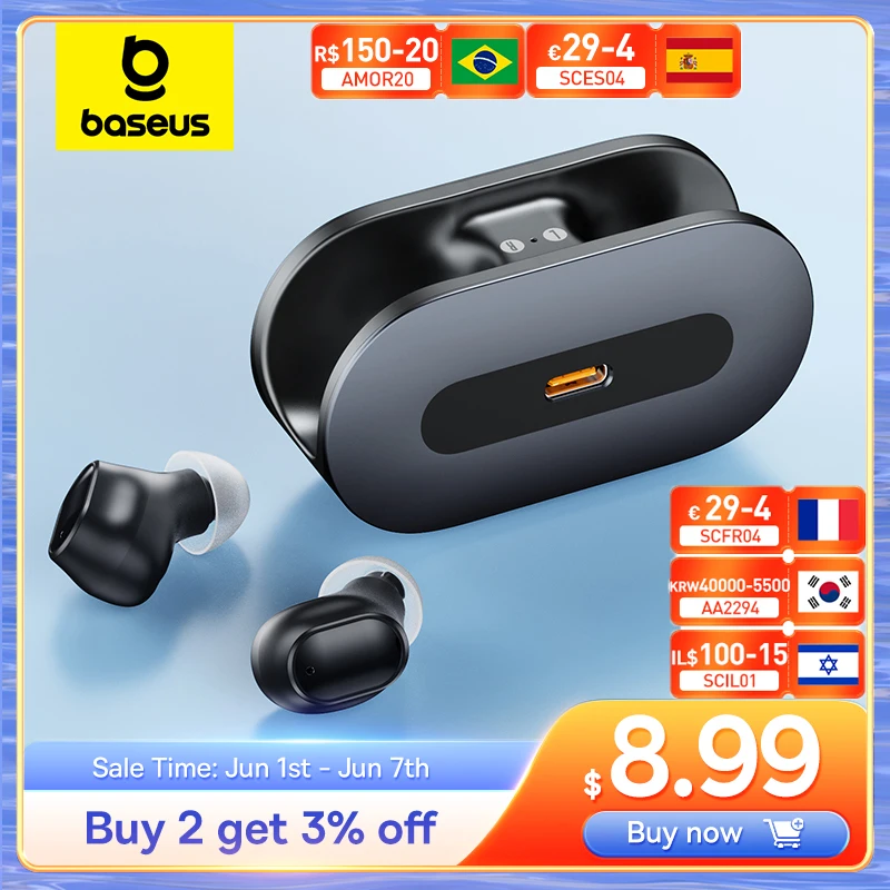 Baseus-Bowie-EZ10-True-Wireless-Earphone-Bluetooth-5-3-Wireless ...