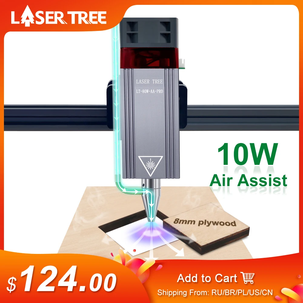 LASER-TREE-10W-Laser-Module-with-Air-Assist-5W-Laser-Engraving-Head ...