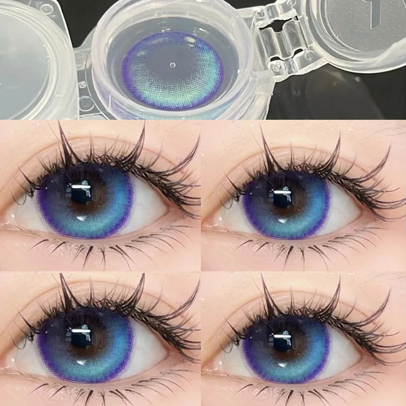 Lentes-de-contacto-de-Color-azul-con-ojo-de-c-mic-lentillas-de-moda ...