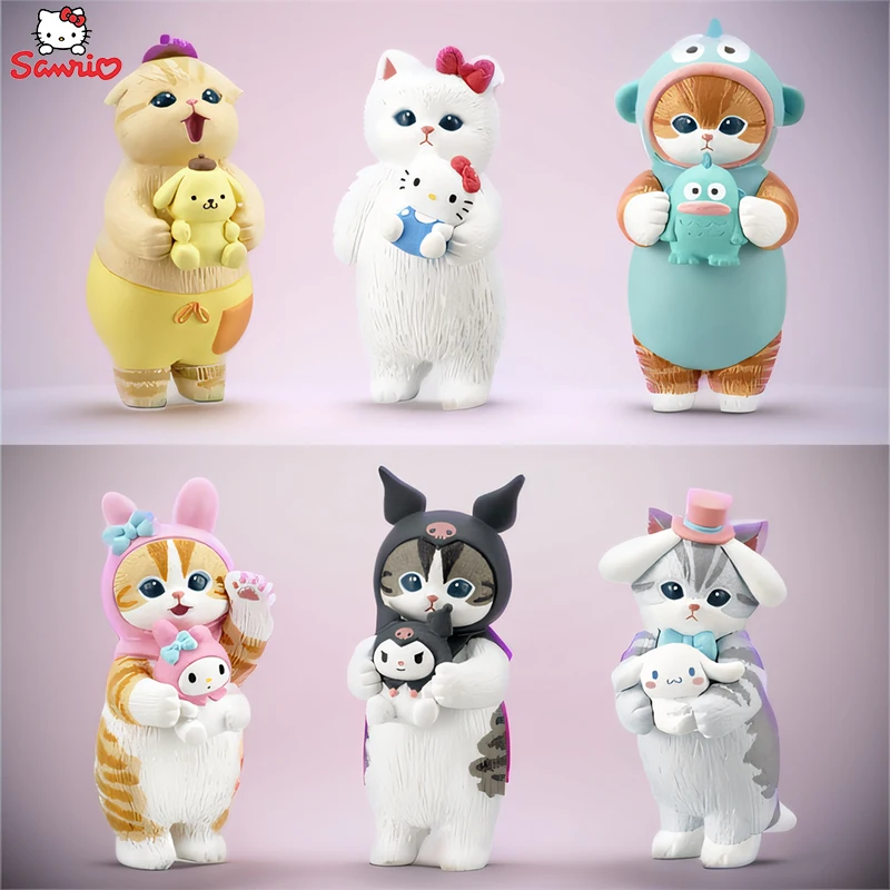 Mofusand-figura-de-acci-n-Sanrio-Hello-Kitty-mu-eco-de-gato-Mofusand-de ...