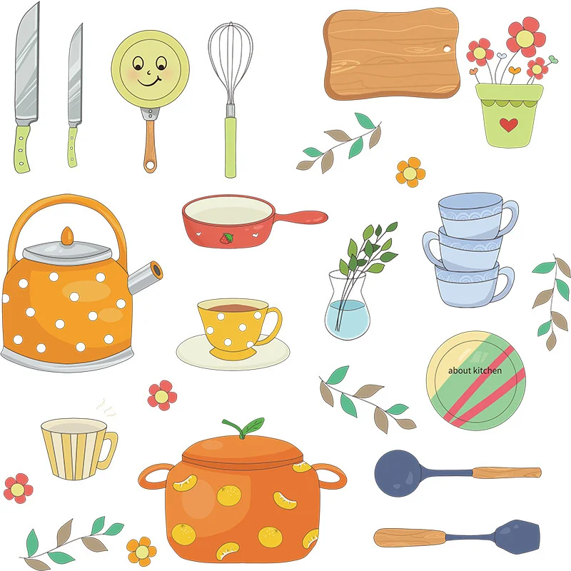 Kitchen Utensil Bouquet Clip Art