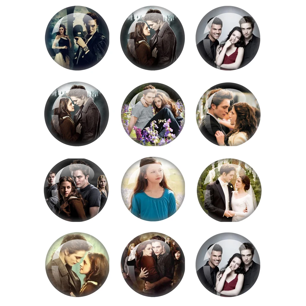 Twilight Movie Bella Edward Jacob Renesmee12mm-40mm Round Glass Photo ...
