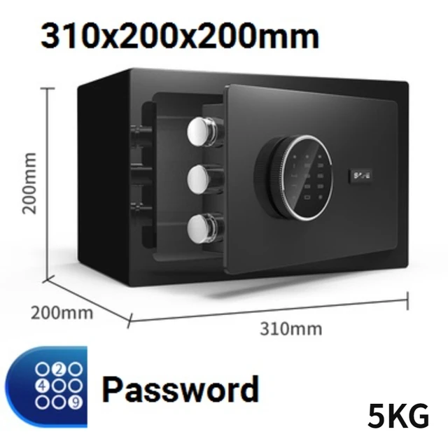 Digital Safe for Money All Steel Cofre Inteligentes Fingerprint ...