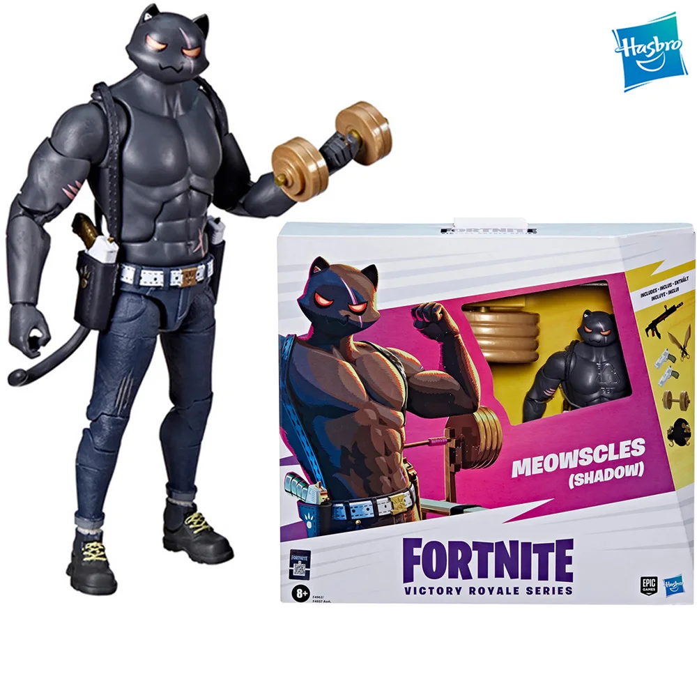 [In Stock] Hasbro Fortnite Meowscles (Shadow) Victory Royale Series 6 ...