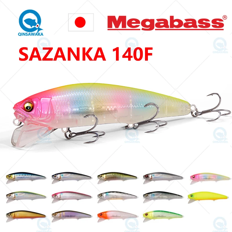 JAPAN Megabass SAZANKA 140F 140mm 48g MAX0.4m Floating BASS Wake Bait ...