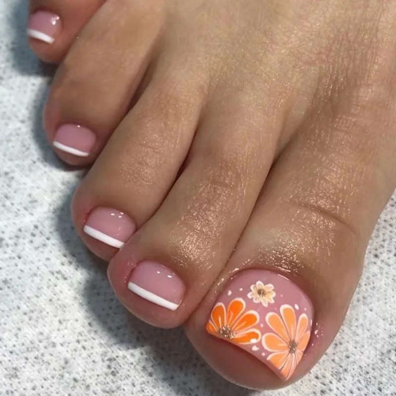 Simple Toe Nail Art
