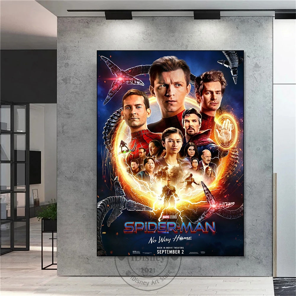 2022-Spiderman-No-Way-Home-Print-Disney-Superheros-Film-Come-Back-In ...