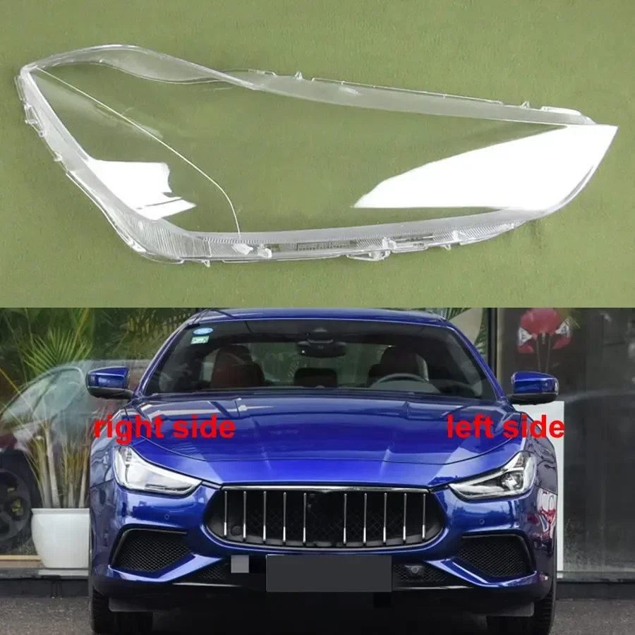 For Maserati GTS Ghibli 2014-2020 Front Headlamp Cover Lamp Shade ...