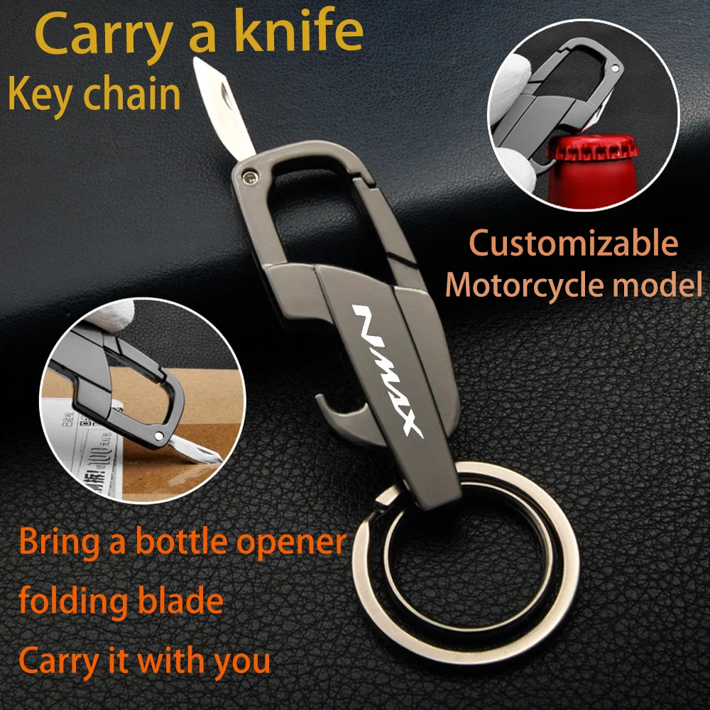 For YAMAHA Nmax Titanium Motocarar KeyChain Super Lightweight Titanium ...