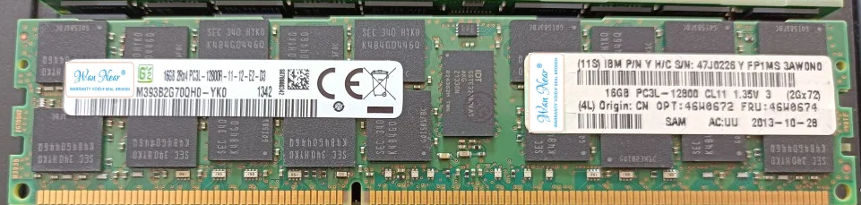 Para x3850 X6 (3837I01) 46W0672 46W0674 16G|Conectores y cables de ...