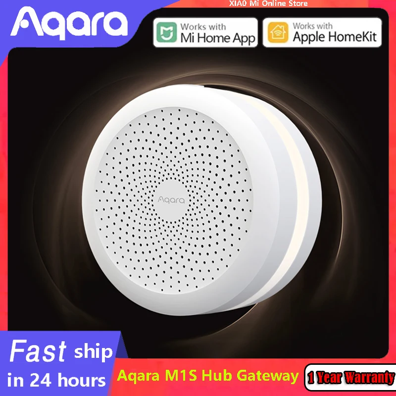 Aqara-Hub-M1S-E1-Gateway-Wireless-Smart-Gateway-3-ZigBee-Connect-Alarm ...