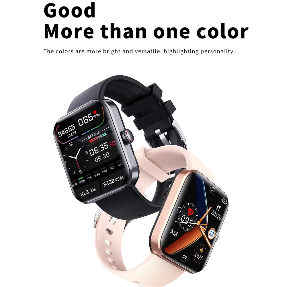 F57L Smart Watch Men Women 24 Hour Heart Rate Sleep Body Temperature ...