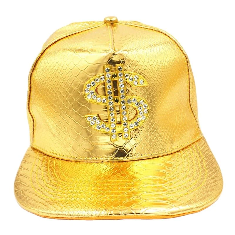 Doitbest Metal Golden dollar style men's Baseball Cap hip-hop cap ...