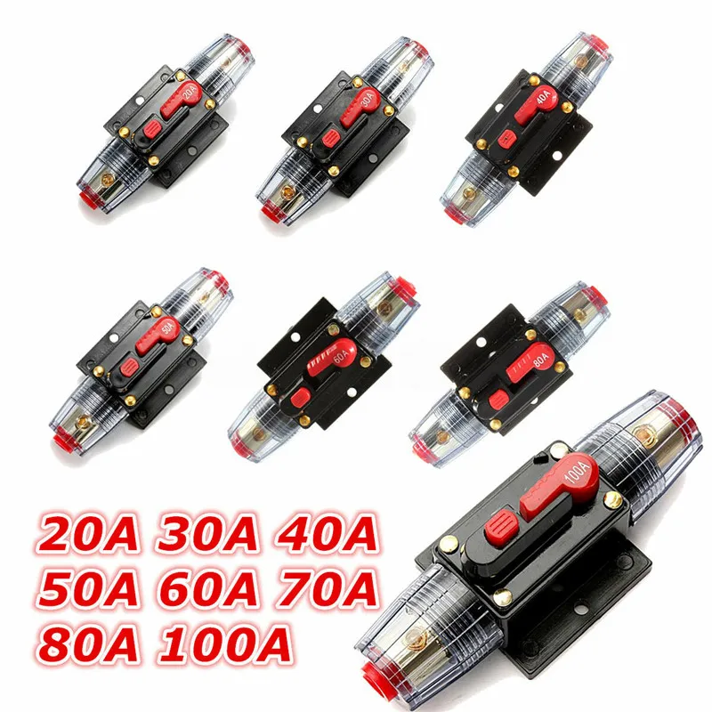 DC-12V-20A-30A-40A-50A-60A-80A-100A-Car-Audio-Fuse-In-Line-Quick ...