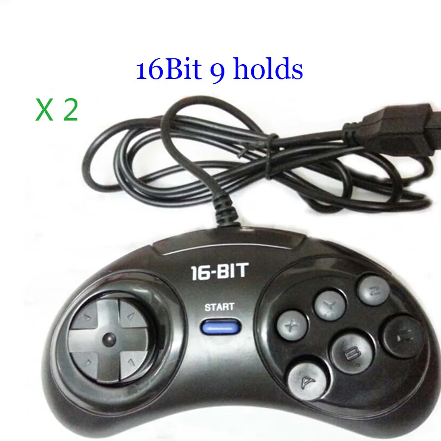 2pcs-1pc-Game-controller-for-SEGA-Genesis-for-16-bit-handle-controller ...
