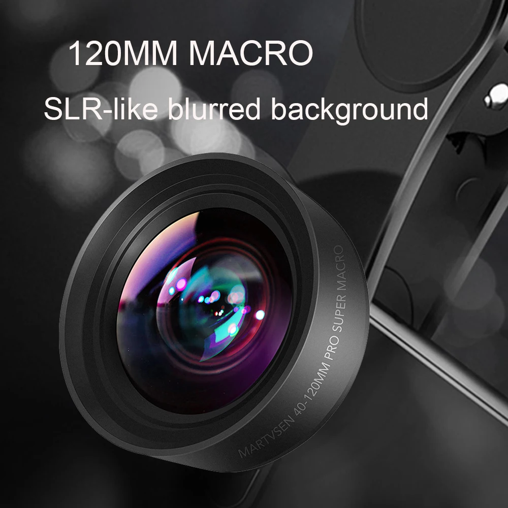 Professional 120MM Macro Lens 5K HD 10x Super Macro Universal Clip ...