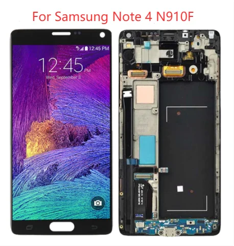 Original Super Amoled N910f Lcd For Samsung Galaxy Note 4 Display With ...