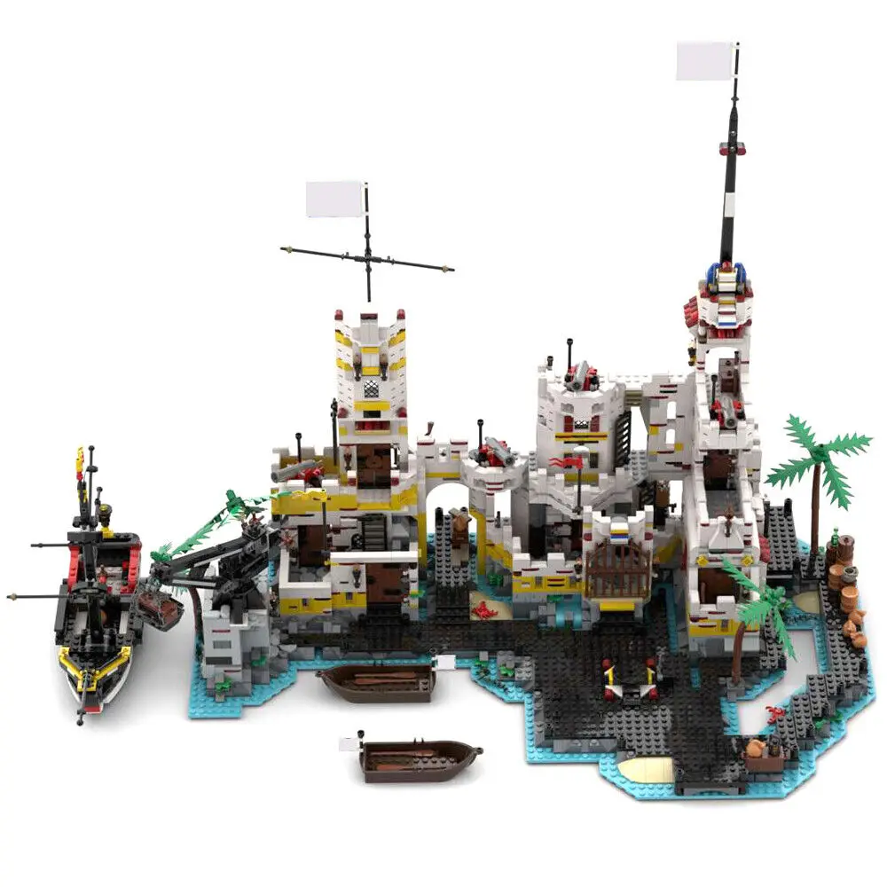 Pirates-General-Headquarters-Fortress-with-Square-Church-3757-Pieces ...
