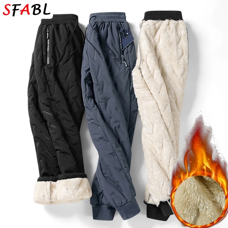 Thicken-Fleece-Inner-Winter-Pants-for-Men-Sweatpants-Joggers-Pants-Man ...