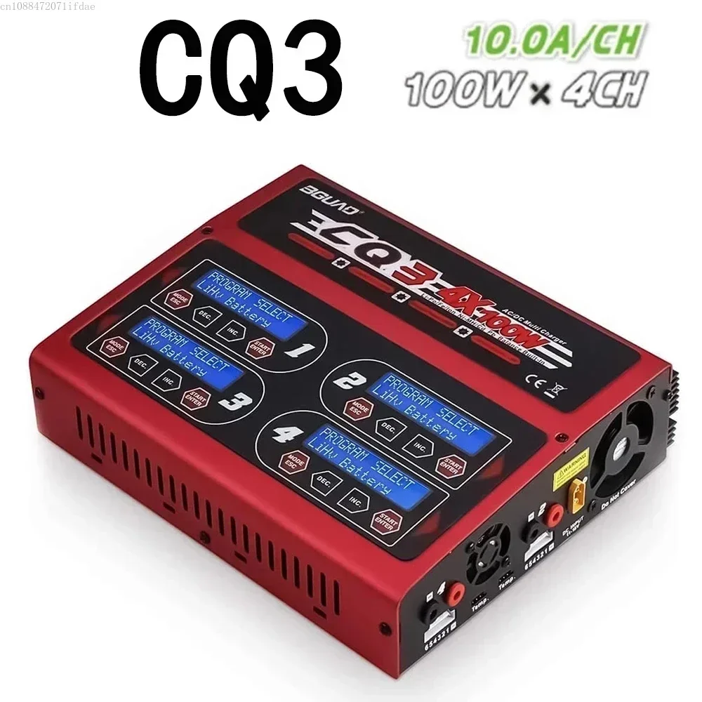 BGUAD CQ3 100W 10A 1-6S AC100-240V DC11.0V-18.0V Balance Charger With ...