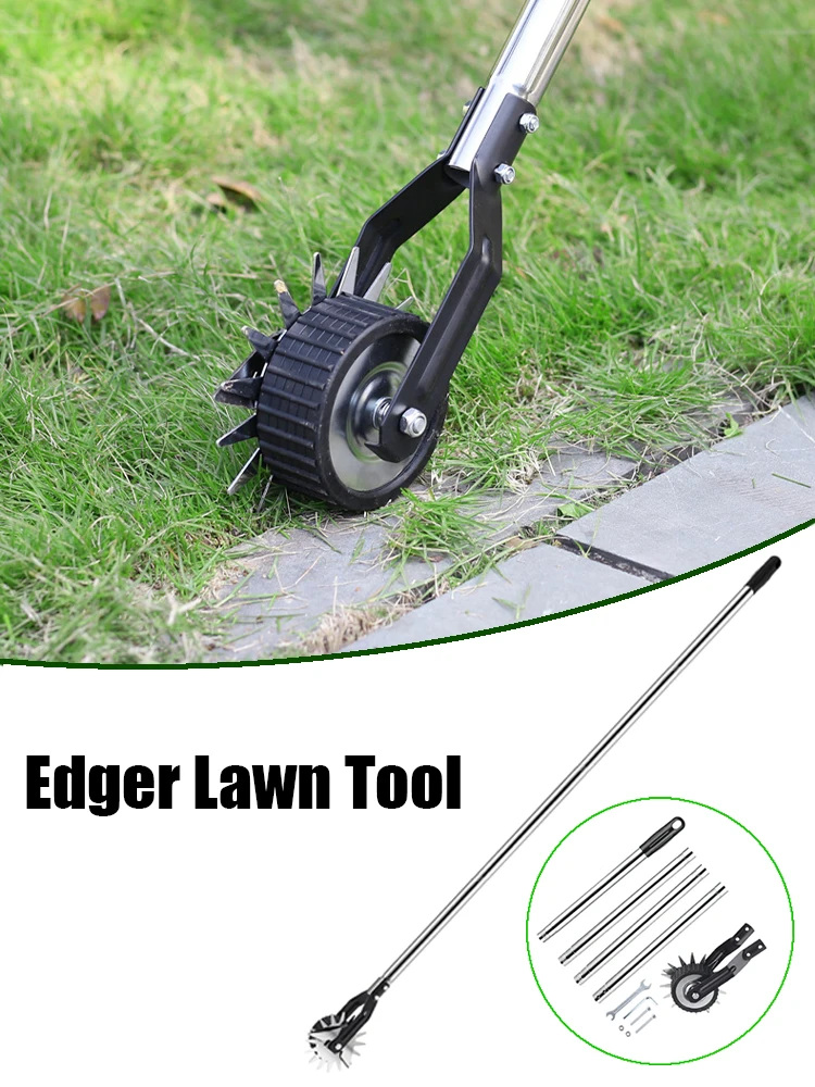 Garden-Edger-Lawn-Tool-Wheeled-Manual-Edging-Machine-Grass-Trimmer-Lawn ...