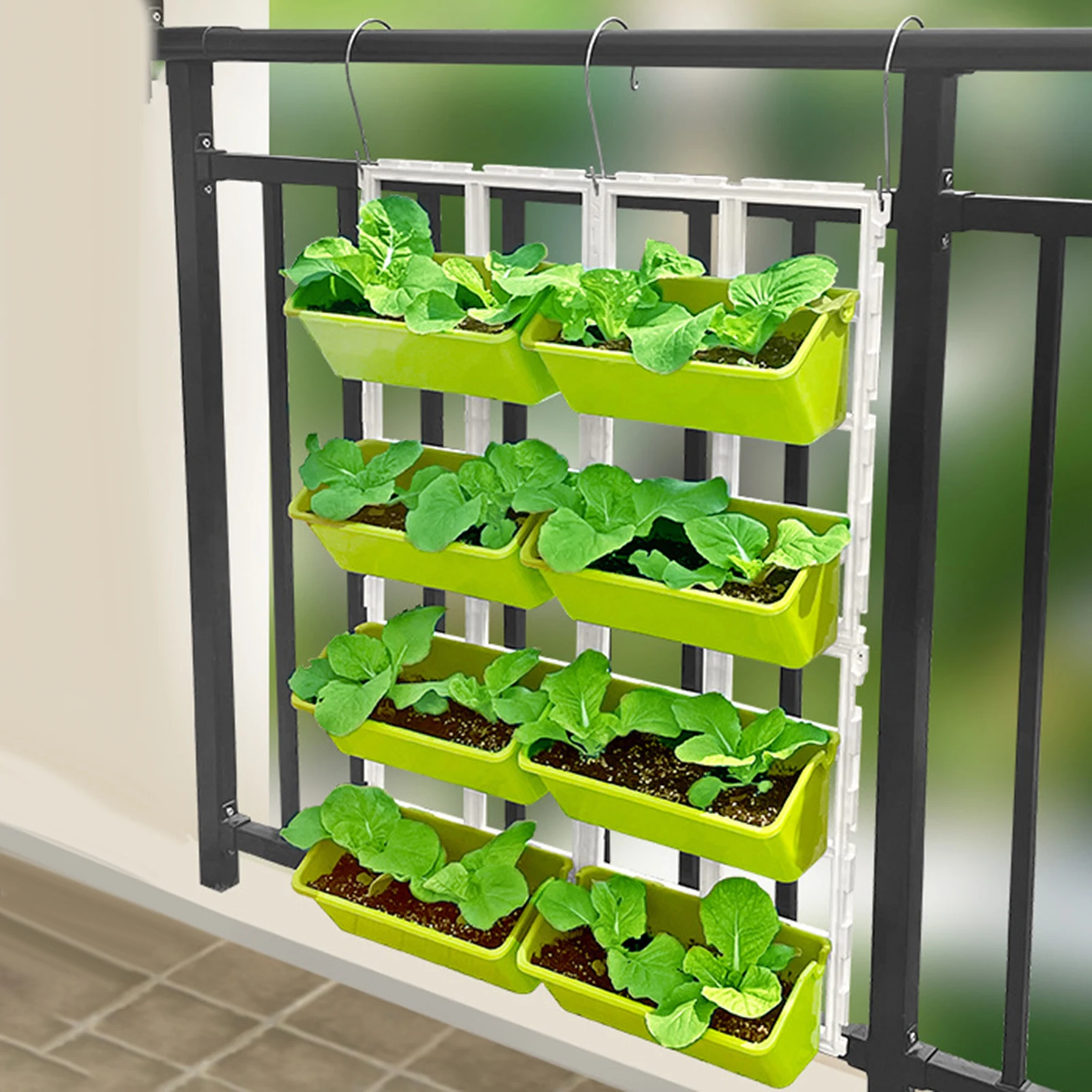 Vertical-Wall-Hanging-Planter-Rail-Planter-Plant-Holder-Window-Box-for ...