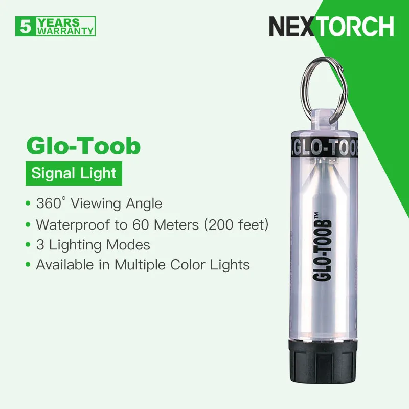 Nextorch Glo-Toob AAA Signal Light/Flashlight, 60m(200feet) Waterproof ...