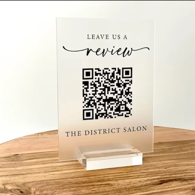 Firma de código QR personalizada, revisión de Google, firma de código ...