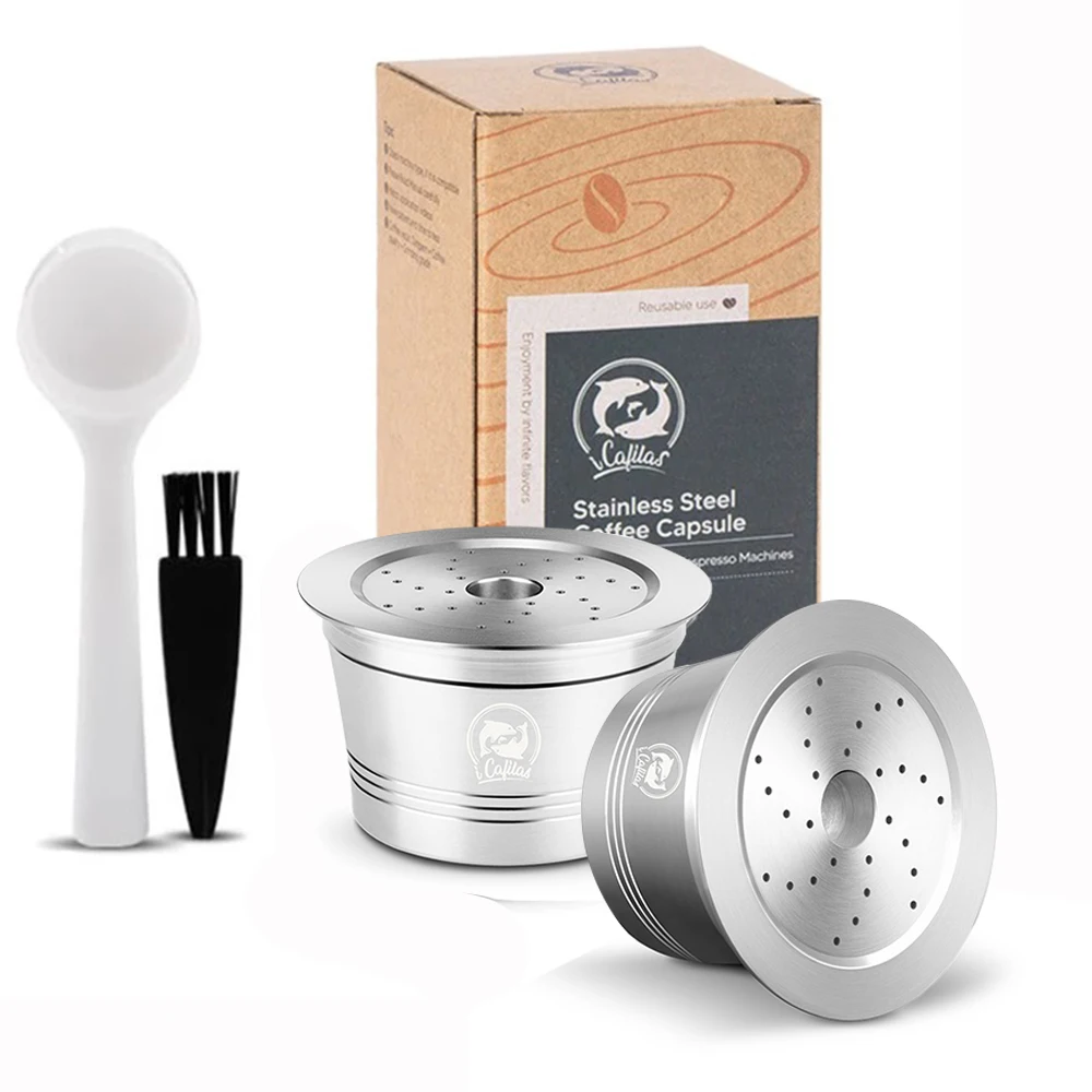 iCafilas Coffee pod For Caffitaly Tchibo Cafissimo Reusable Stainless ...