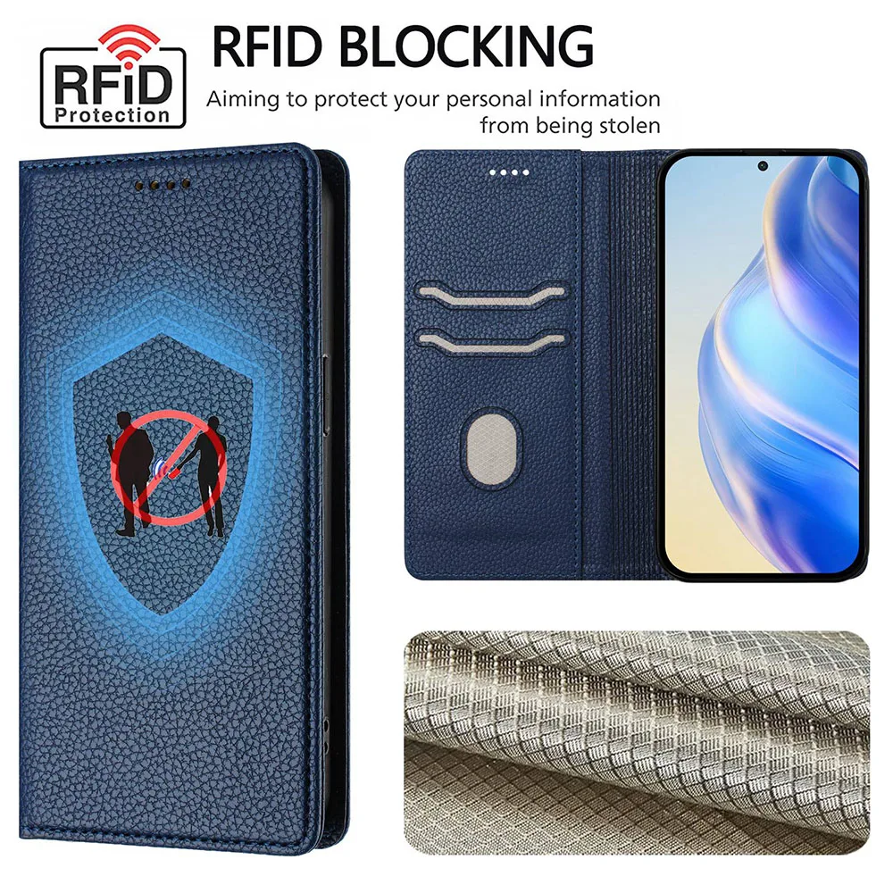 Premium Magnetic Flip Wallet Phone Case with Card Slots – Smart Back ...