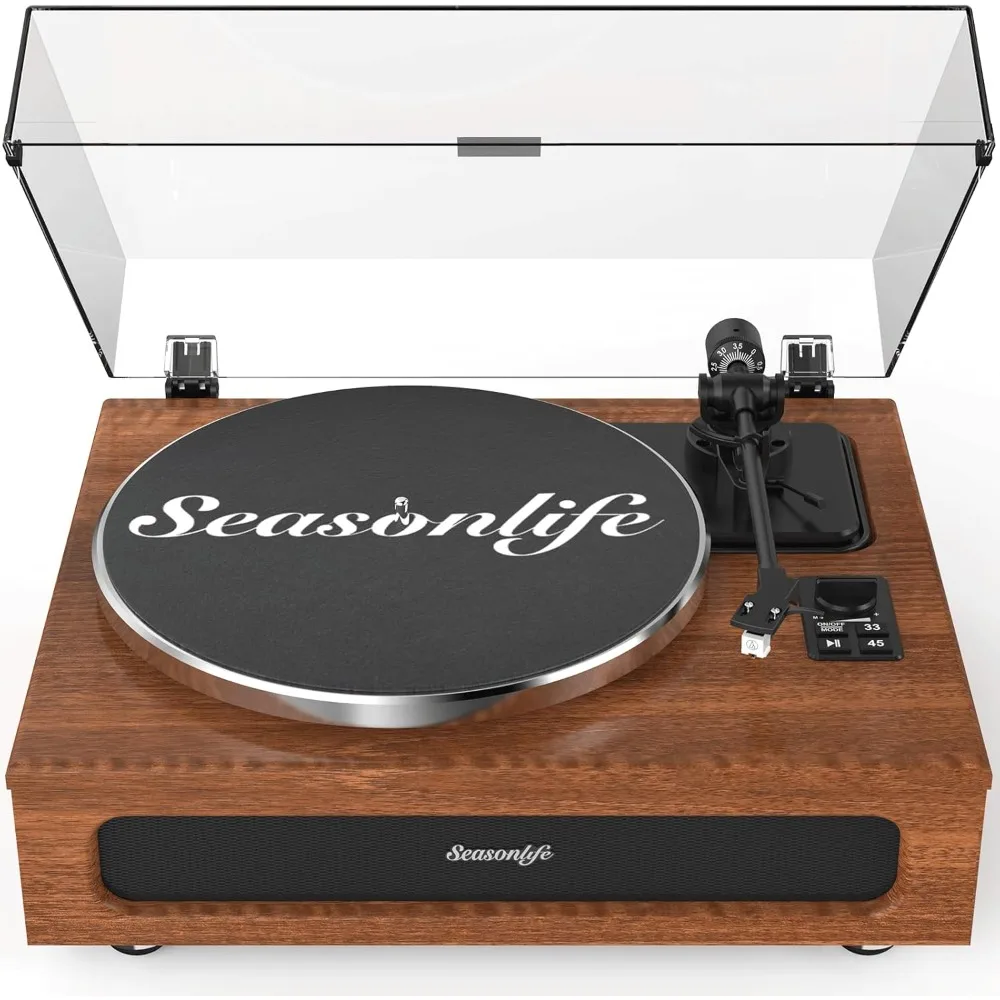 All-in-One-Turntable-with-Built-in-Speakers-Bluetooth-Auto-Stop-Belt ...