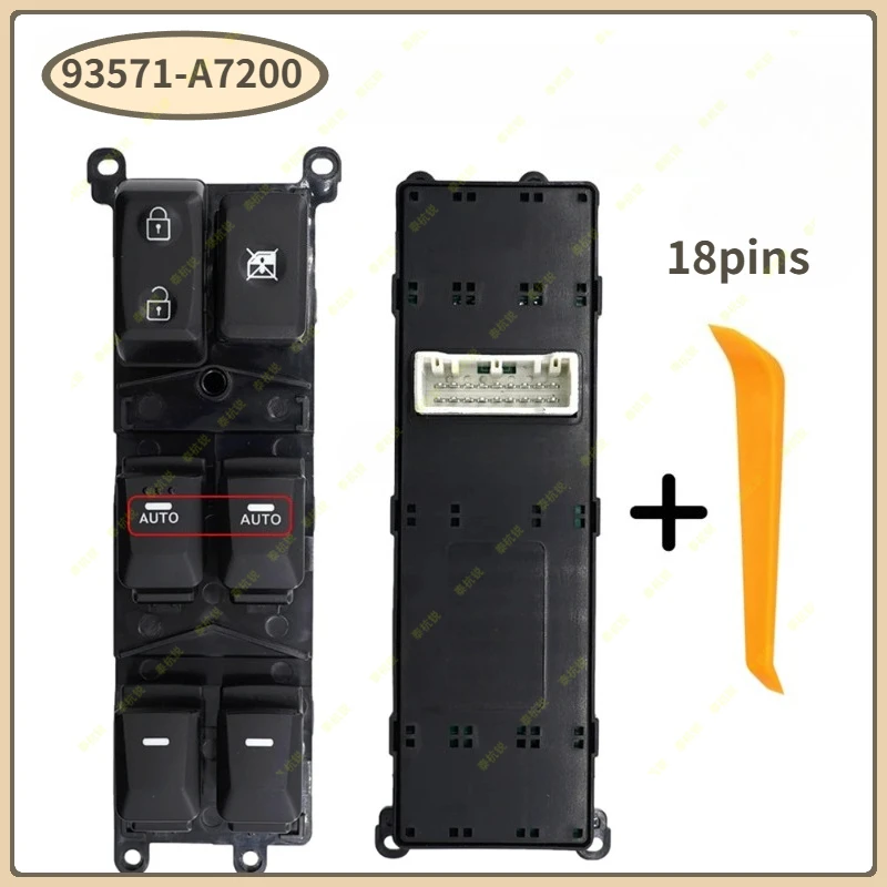 93571-A7200 93571A7200 LHD lumière rouge interrupteur de commande de fenêtre électrique pour Kia ...