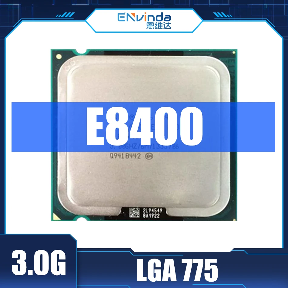 Processador Intel core 2 duo e8400 3.0 ghz, usado, dual core, 6m, 65w, 1333, lga 775| | - AliExpress