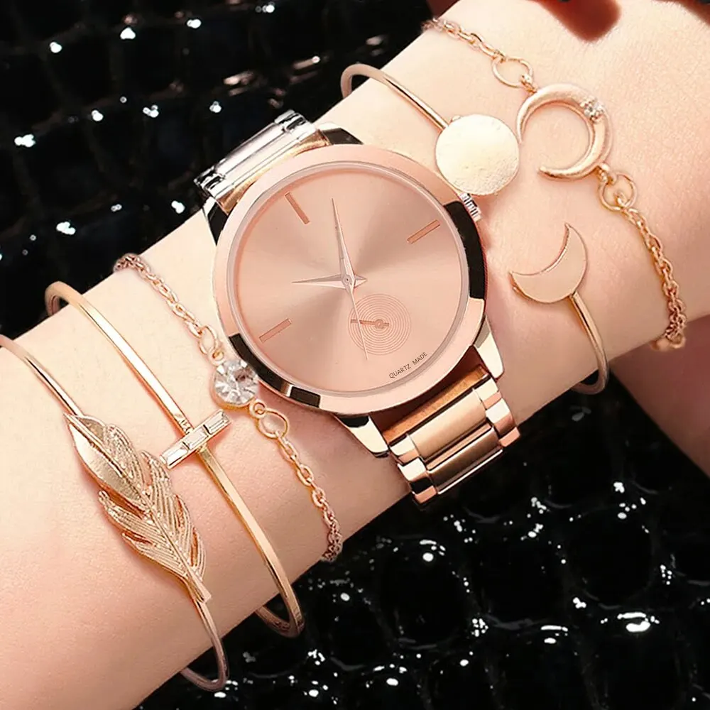 Women-Watch-Set-Luxury-Silver-Dress-Quartz-Watch-Bracelet-Ladies-Sports ...