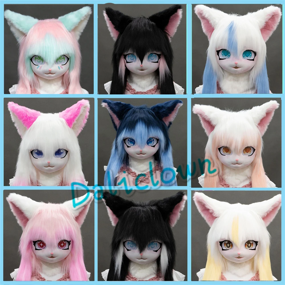 Kig-Fursuit-Kigurumi-Headset-Furry-Cosplay-Costume-Paw-Head-Base ...
