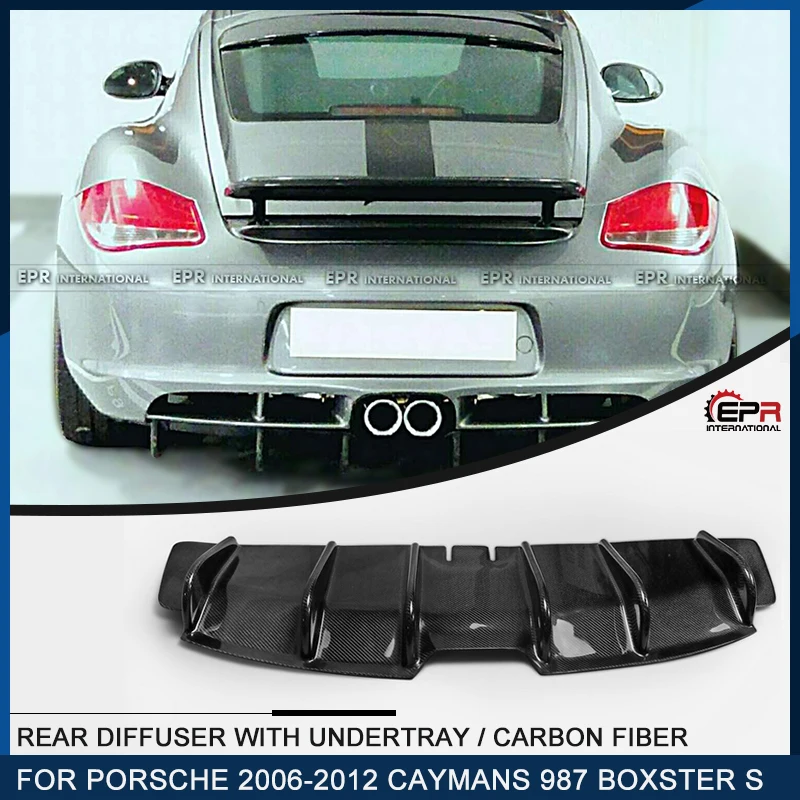 Acessório para carros, difusor traseiro de fibra de carbono para ...