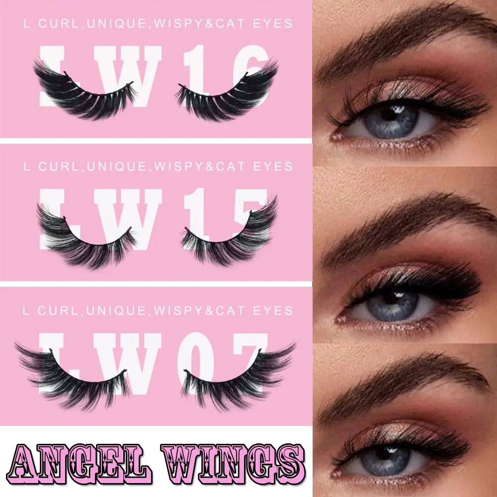 2-Pairs-New-Angel-Wings-Natural-False-Eyelashes-Fluffy-Dramatic-Fake ...