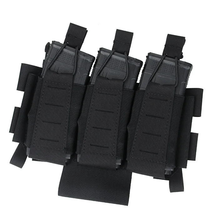 Tmc Tactical Vest Elastic 556 Triple Flap Panel Magazine Pouch Set ...