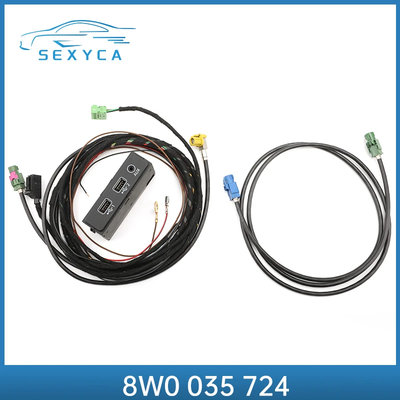 For Audi Accessories A4 B9 A5 8W Q5 Q7 FY USB Hub CarPlay Android Auto ...