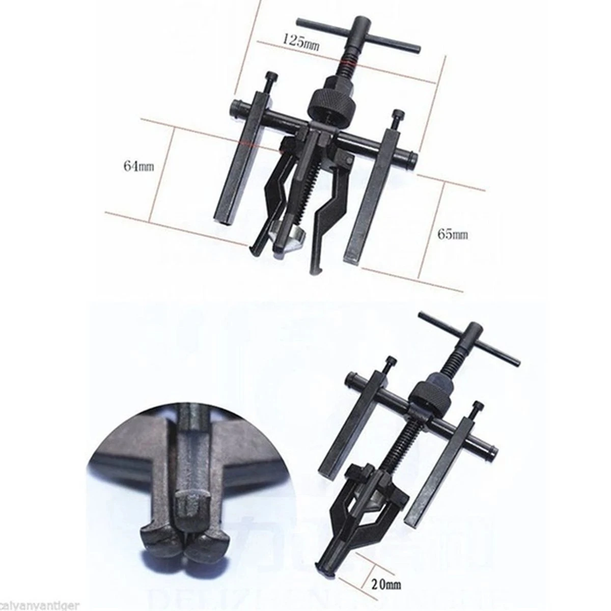 Car-Auto-Carbon-Steel-3-jaw-Inner-Bearing-Puller-Gear-Extractor-Heavy ...